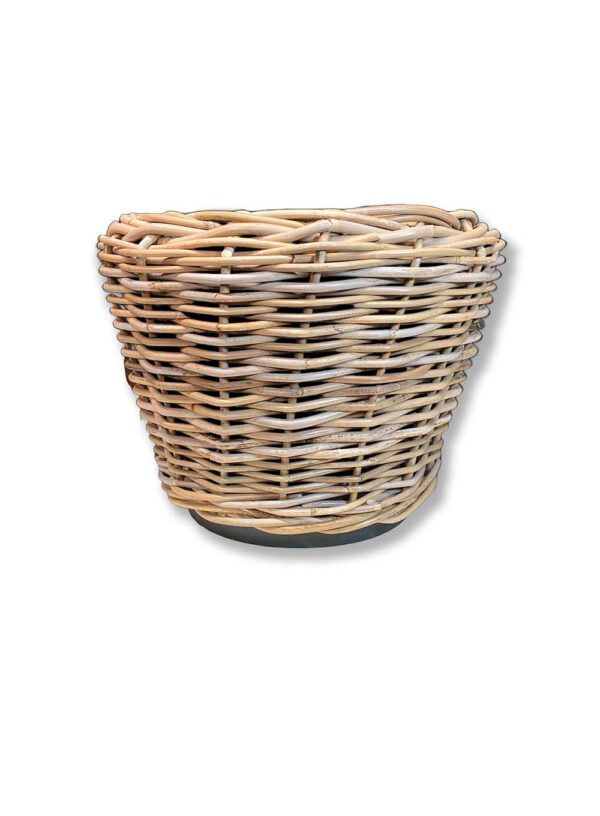 Drypot Rattan - Cache pot rond en rotin tressé Diam: 36CM - KOARA